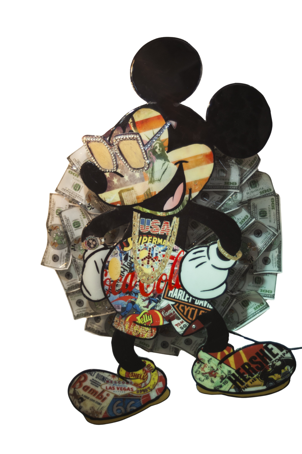 "Nice to be rich!" de LUC BEST (2024) : Sculpture Aluminium, Plexiglas ...