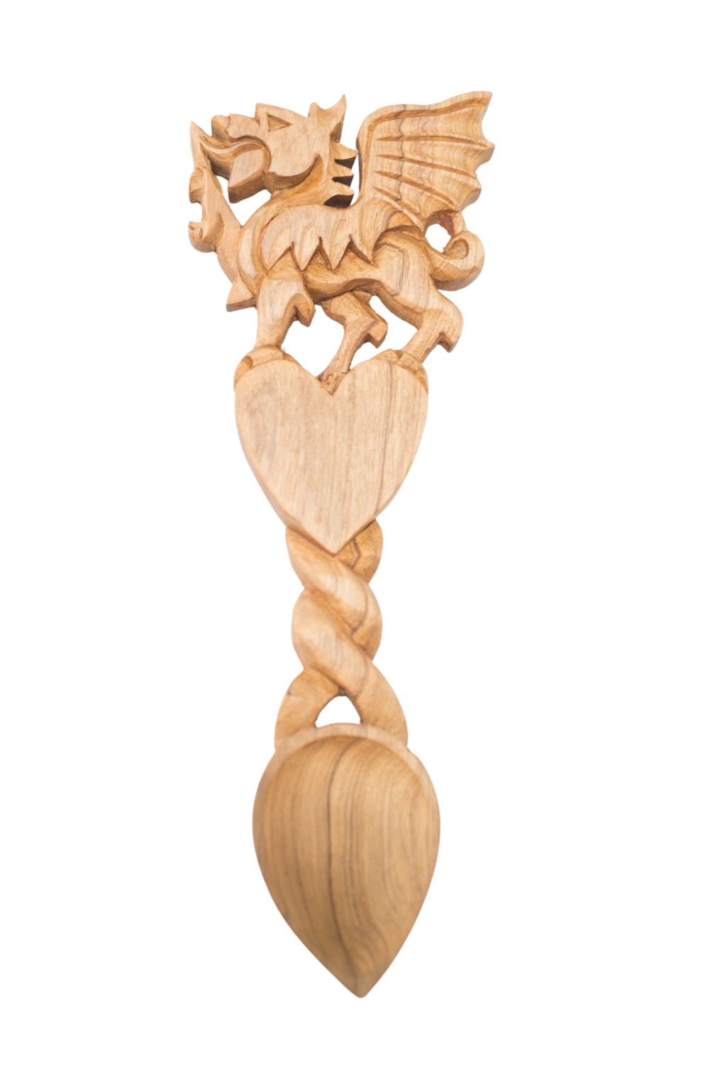 Dragon with single heart Love spoon de Bernard Ncube (2024): Escultura ...