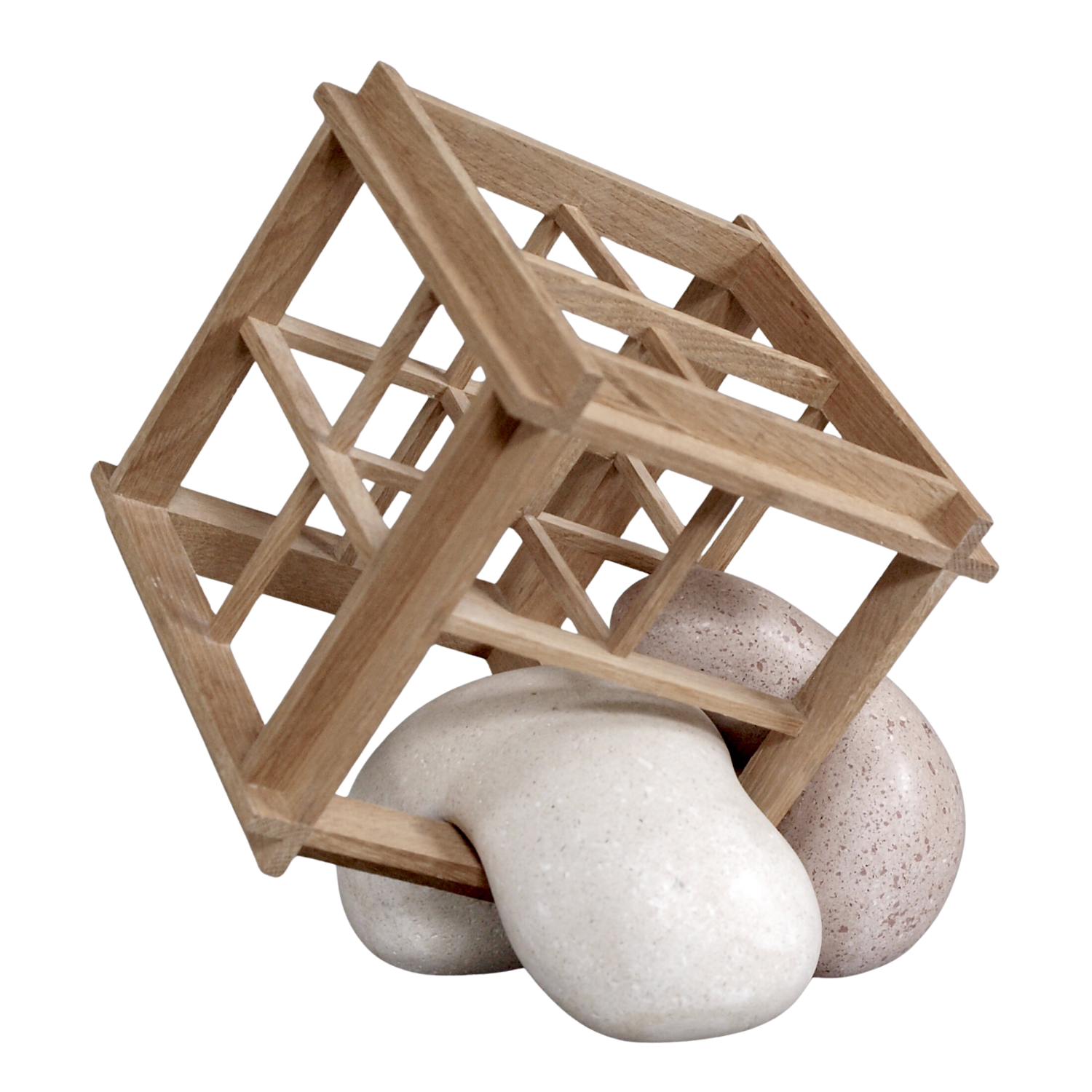 Cube#16 de Ton Voortman (2020) : Sculpture Ciment, Bois - Singulart