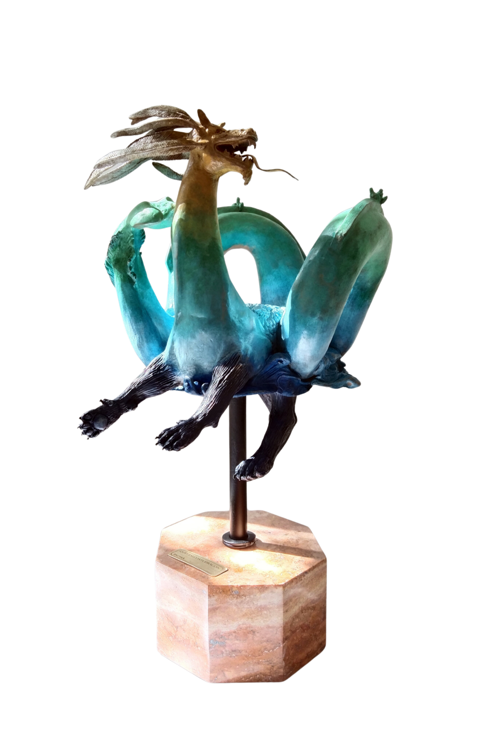 Quetzalcoatl Dragon Ancestral Knowledge de Paloma Andreu (2020): Escultura Bronce - Singulart